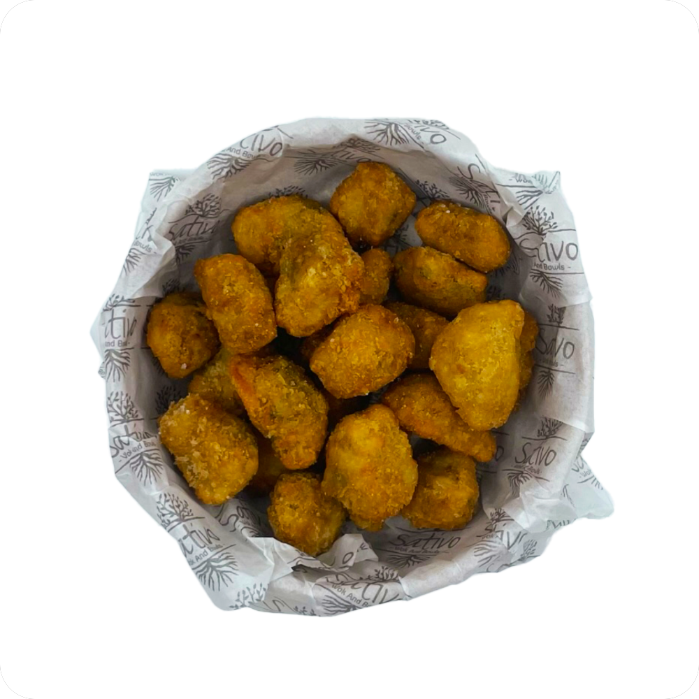 d. Calugas de pescado Panko – Sativos